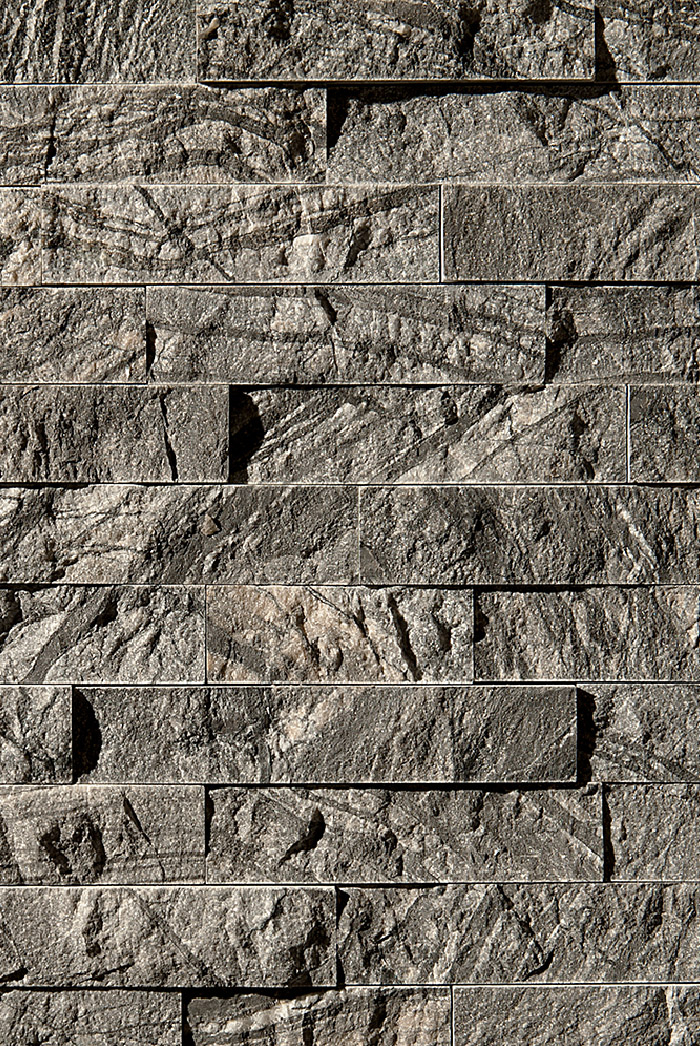 Thin Veneer | Erth Coverings | Natural Stone Panels | Grey Wolf 3-D